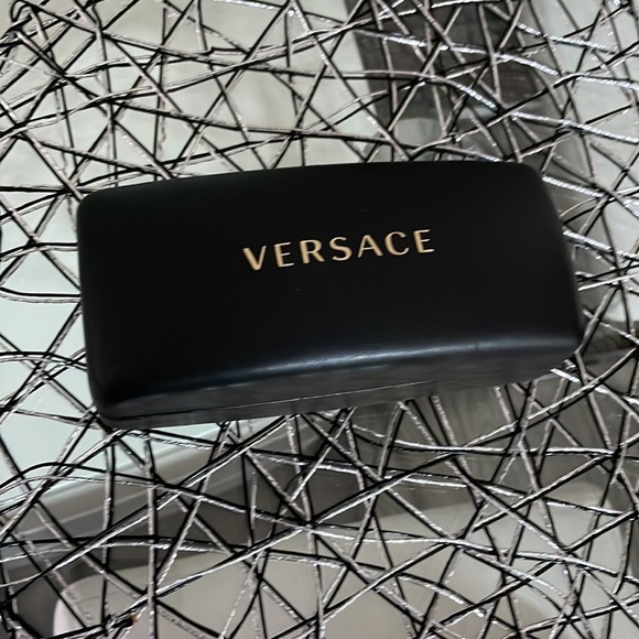 Versace | Accessories | Versace Authentic Hard Eyeglasses Case In Black ...